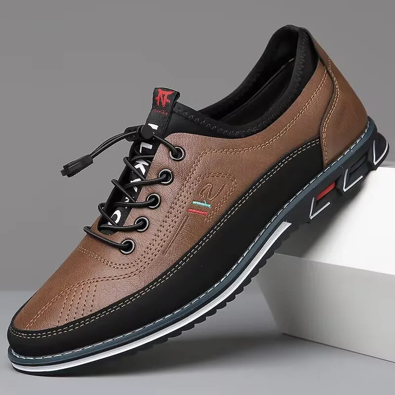 Men's Vulcanized Orthopedic Comfort Sneakers | Rivera Cushioned Leather Shoes